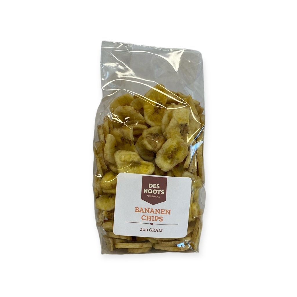 Des Noots - Bananenchips 200 g | Voets Specialiteiten